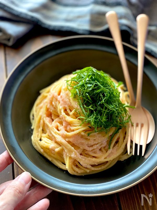 和えるだけ♪いちばん美味しい！たらこパスタ by ちおり | レシピサイト Nadia | ナディア - プロの料理家のおいしいレシピ
