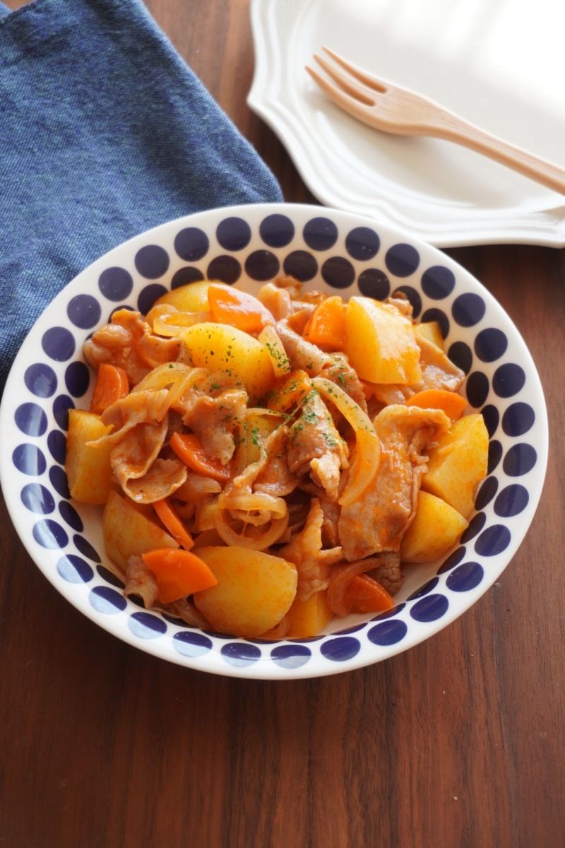 レンジにお任せ！ナポリタン肉じゃが | レシピサイトNadia