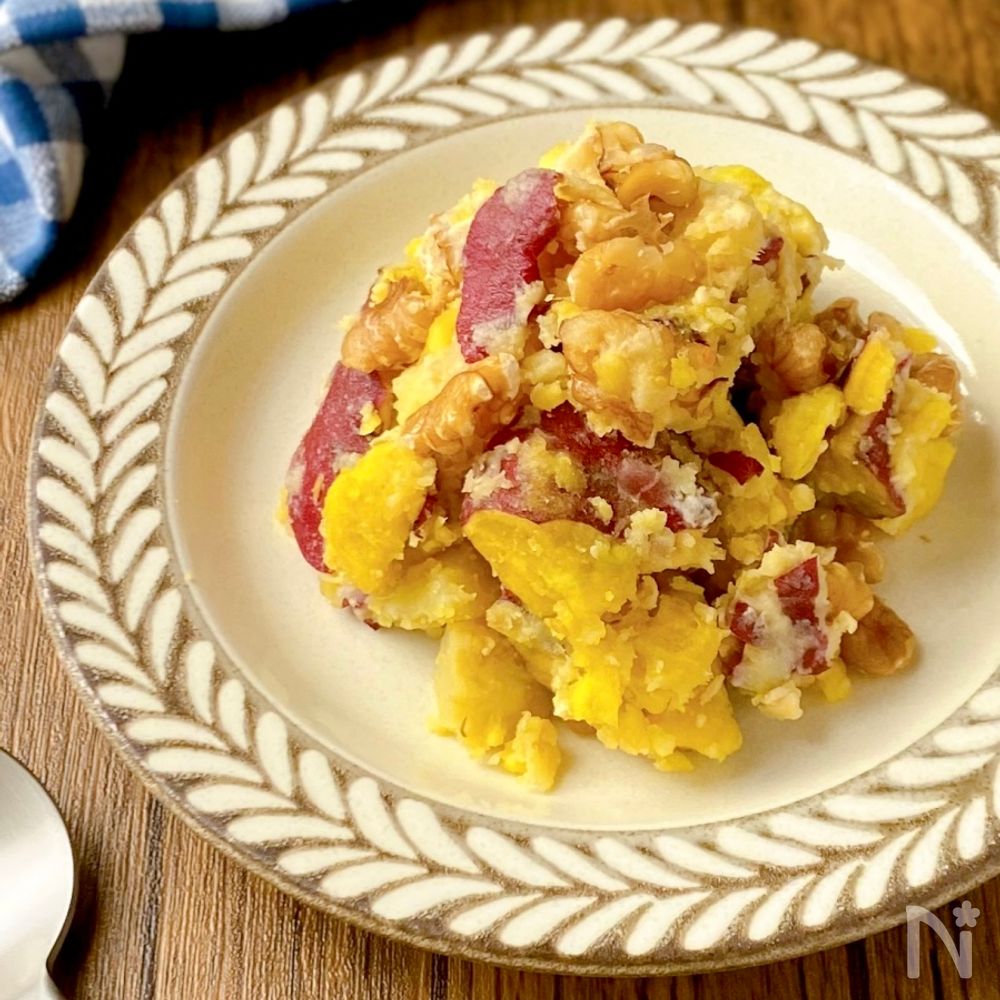 【デリ風♡】さつまいものハニーナッツサラダ | レシピサイトNadia