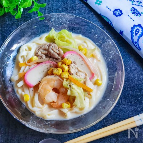 スープが絶品~飲み干す旨さ!冷やしちゃんぽんうどん レシピサイトnadia