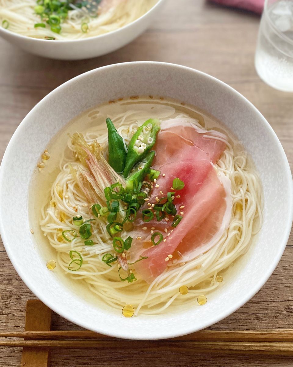 【生ハムと薬味のゆずこしょう風味そうめん】さっぱりさわやか！ | レシピサイトNadia