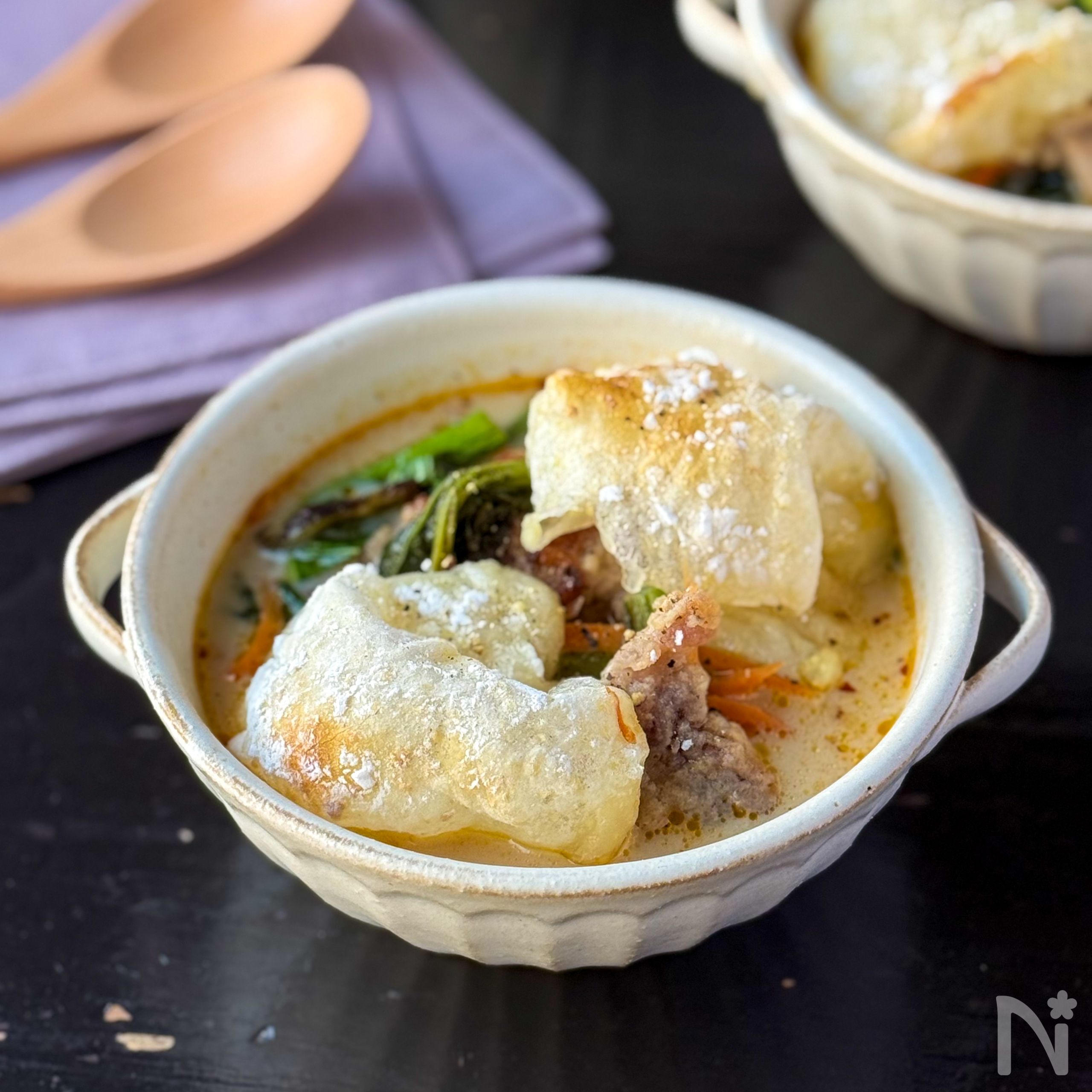 【身体あたたまる坦々豆腐ミルク餅スープ】 | レシピサイトNadia