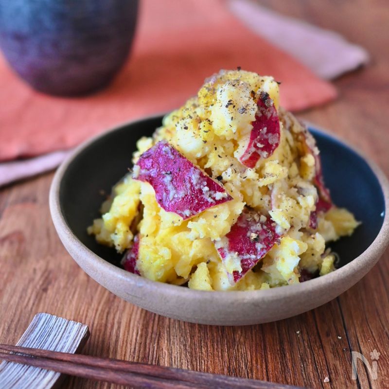 さつまいもとクリームチーズのコク旨サラダ | レシピサイトNadia