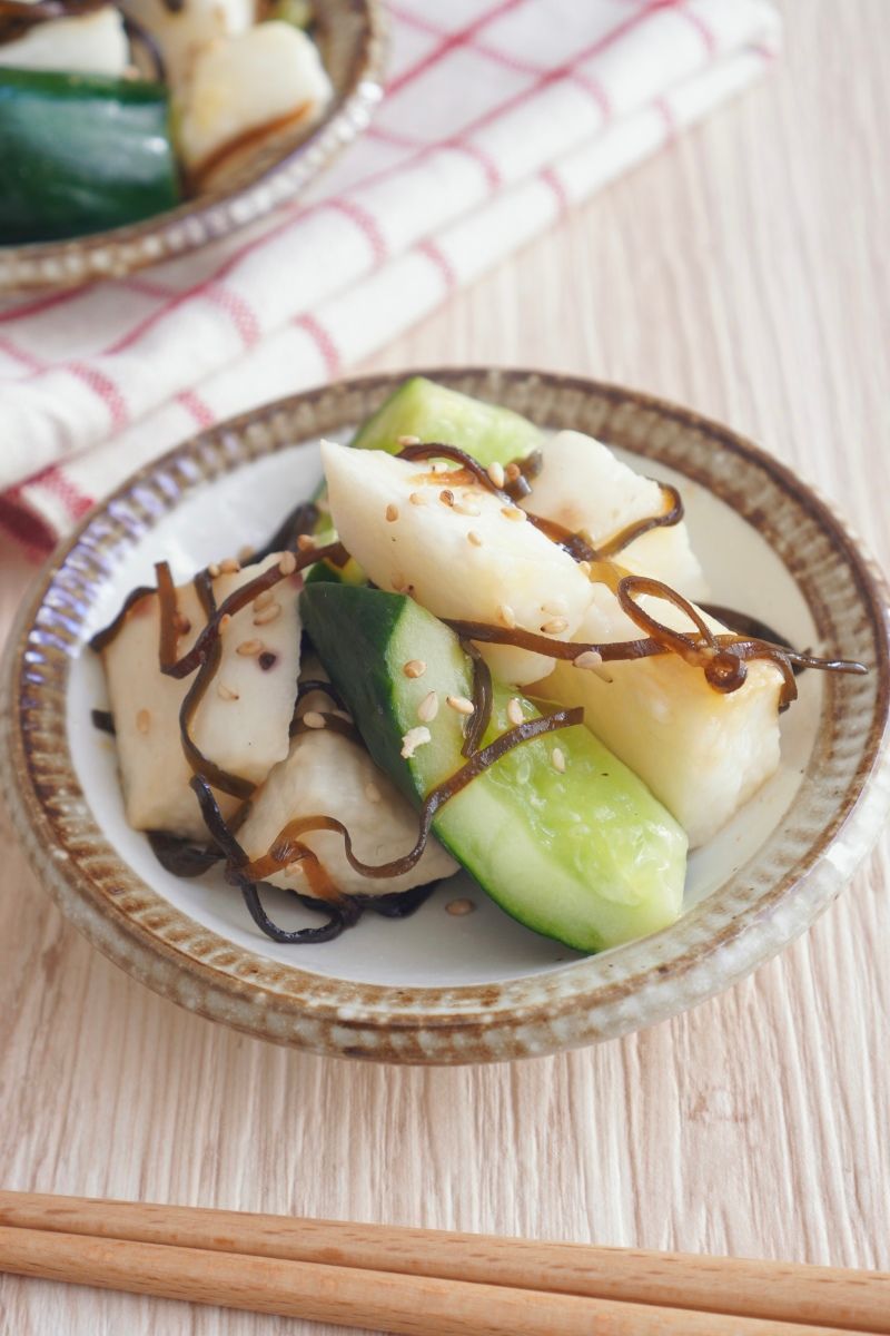 長芋ときゅうりの塩昆布和え | レシピサイトNadia