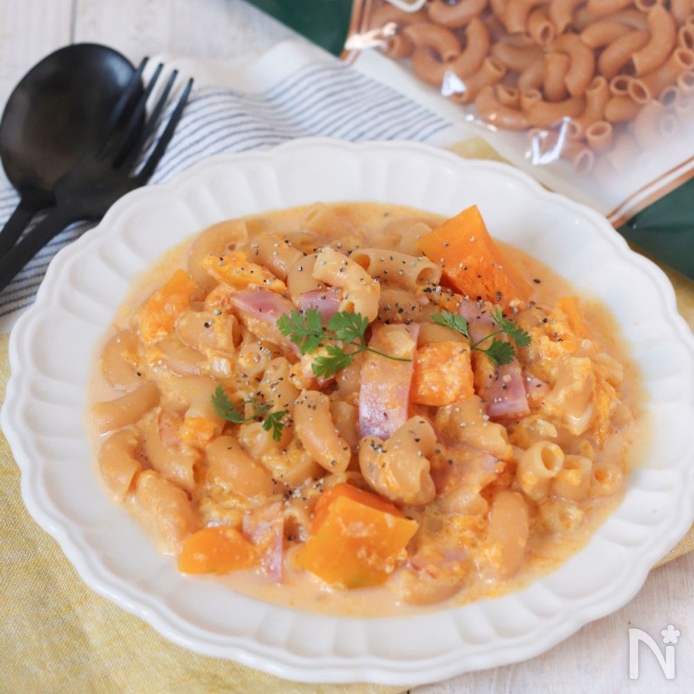 かぼちゃのカルボナーラZENBマメロニ | レシピサイトNadia