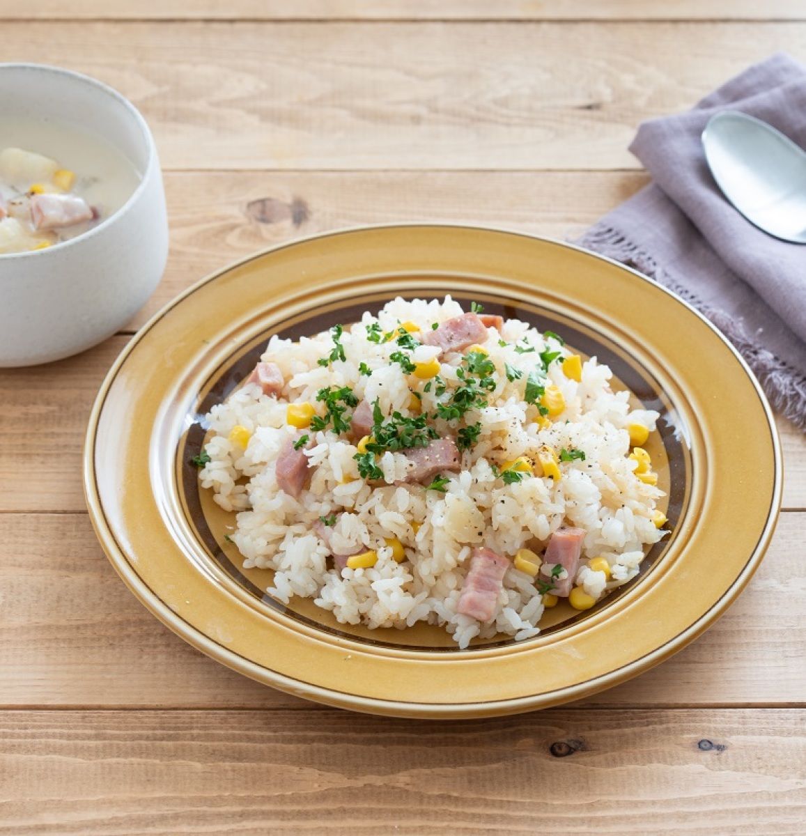 みそ漬けベーコンの和風炊き込みピラフ | レシピサイトNadia