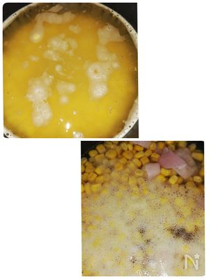 とろける玉ねぎが美味！たっぷりコーンの花咲くオニオンスープ by まこりんとペン子 | レシピサイト Nadia | ナディア - プロの料理 ...