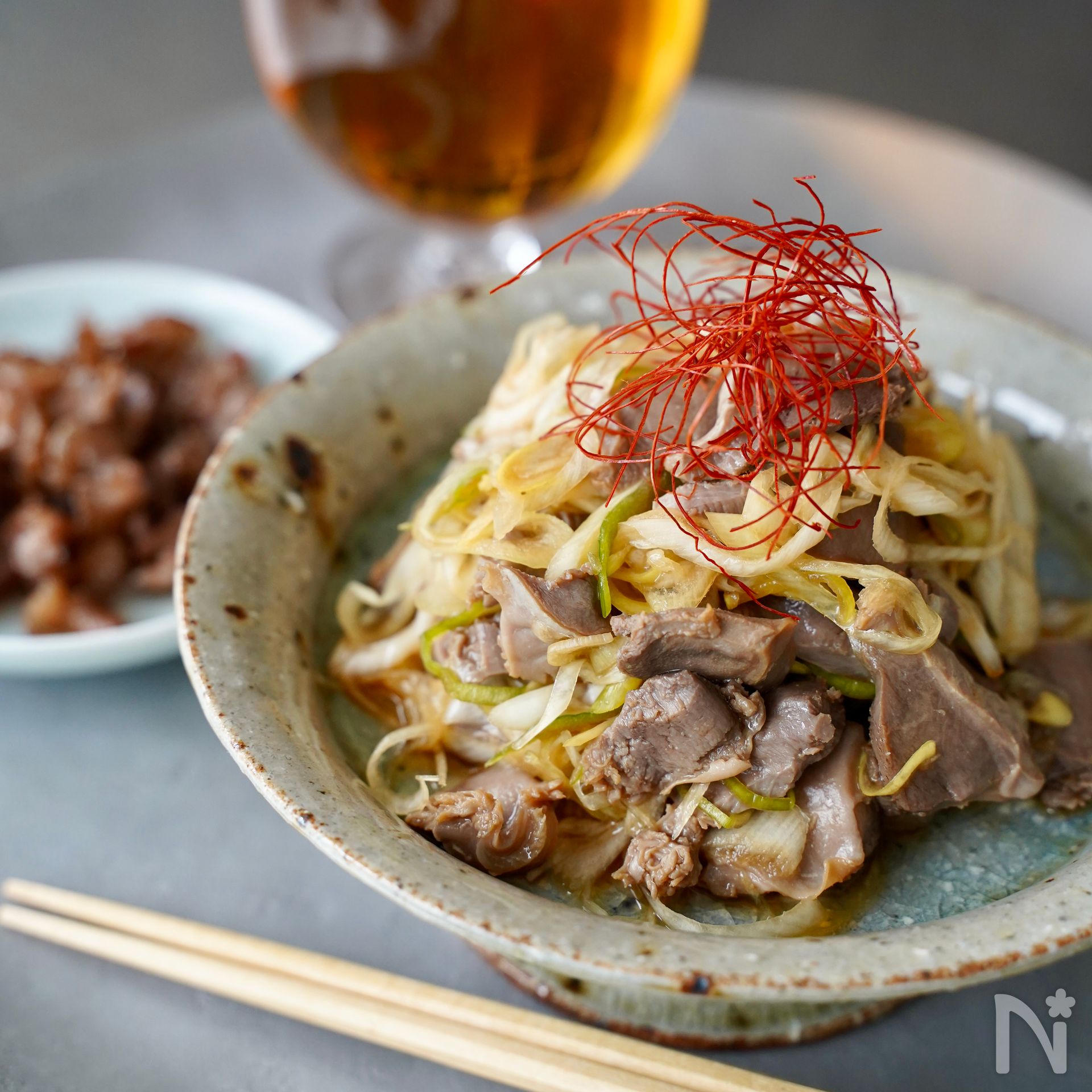 砂肝とネギの居酒屋風 さっぱりネギ和え | レシピサイトNadia