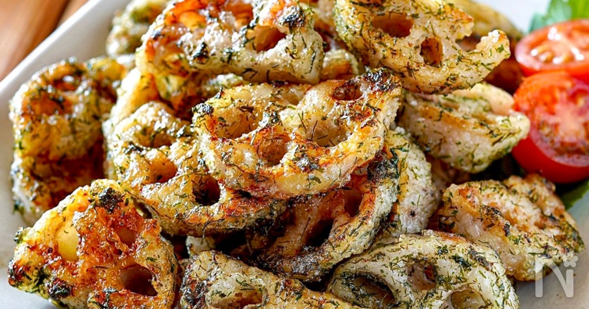 のり塩バターれんこん】カリッと香ばしい♡止まらない！ | レシピサイトNadia