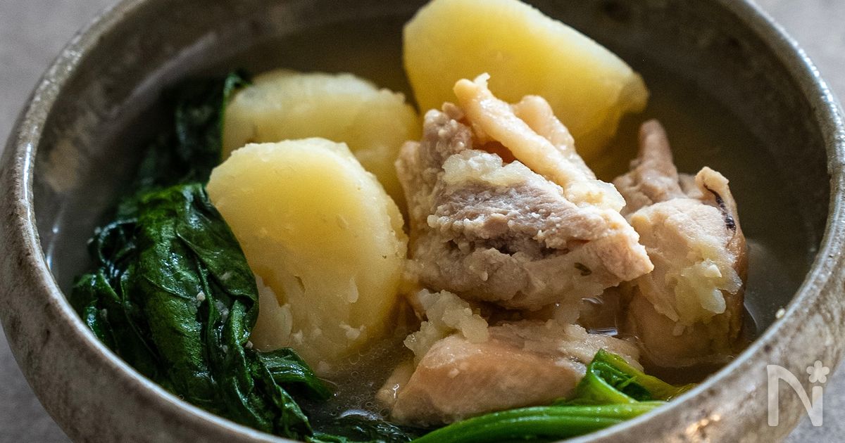 材料入れて煮込むだけ【鶏じゃが塩バターポトフ】のレシピ動画 | レシピサイトNadia